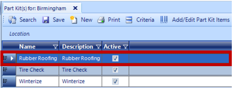 Creating Labor Codes And Part Kits